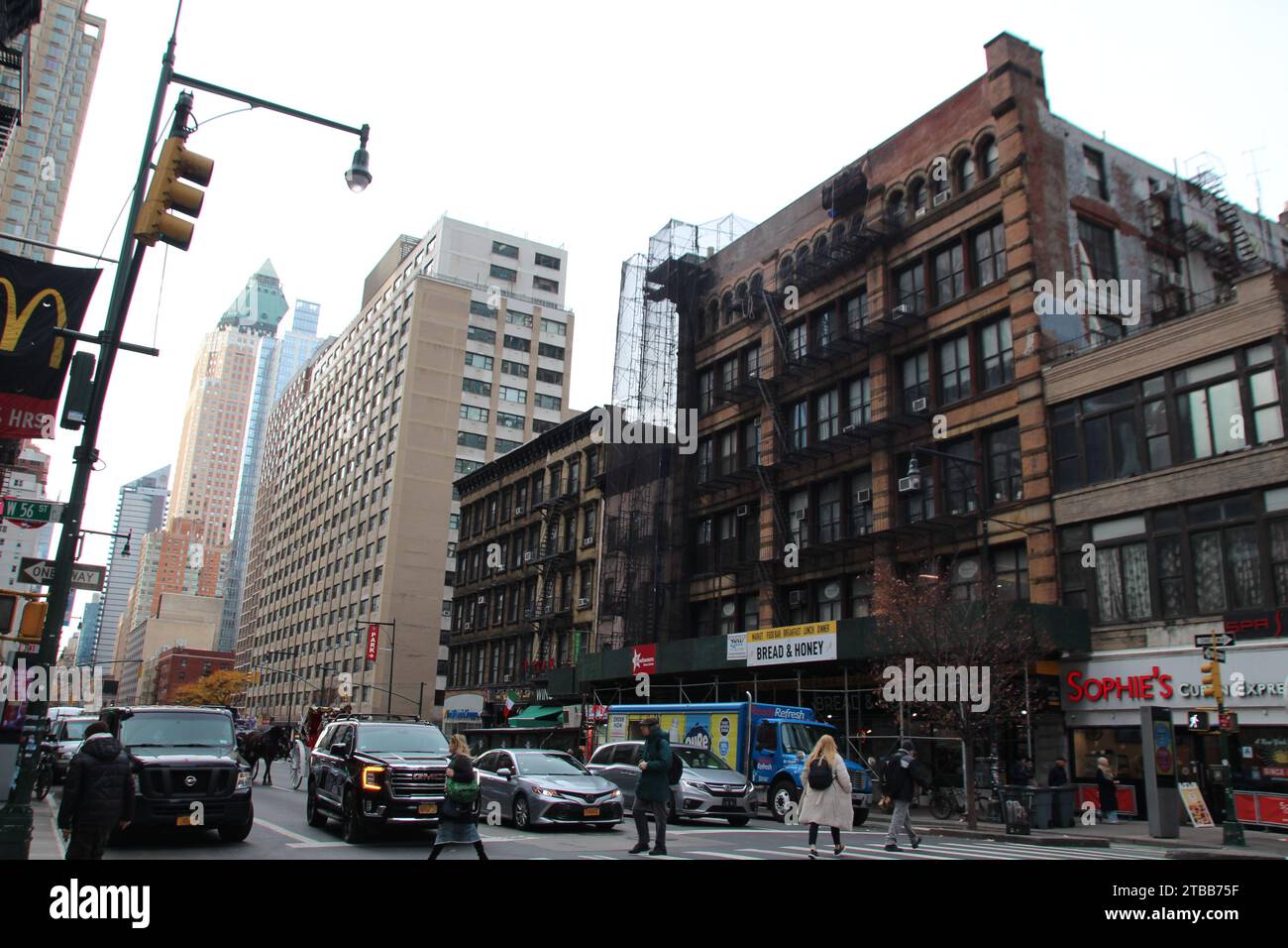 New York, USA. Dezember 2023. Das (teilweise renovierte) Haus an der ...