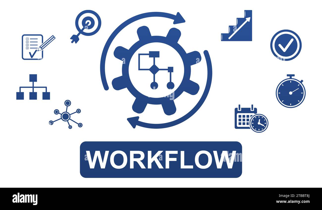 Workflow illustration -Fotos und -Bildmaterial in hoher Auflösung – Alamy