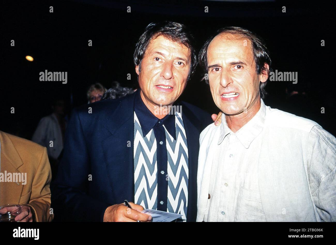Udo Jürgens, österreichischer Sänger, Komponist und Pianist (links) mit ...