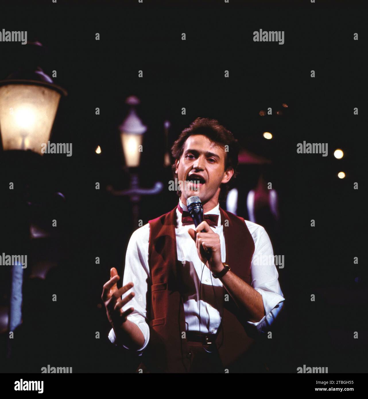 Ryan Paris, alias Fabio Roscioli, italienischer Pop-Sänger, TV Auftritt ...