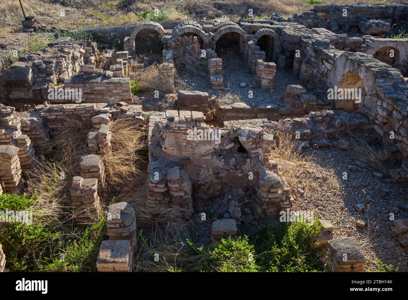 Das monumentale Zentrum an der archäologischen Stätte Castulo in Jaen ...