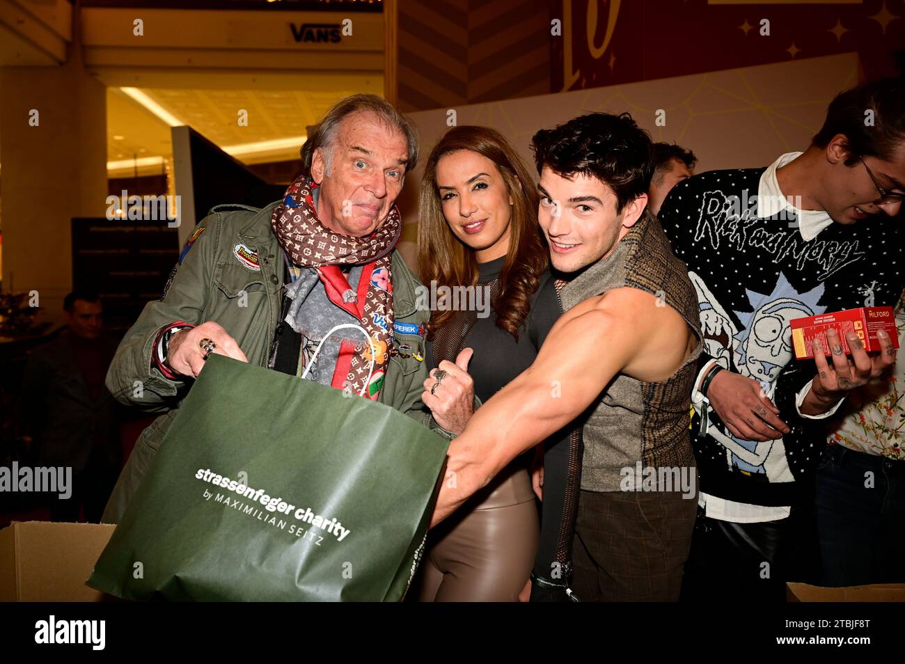 Wolfgang Fierek, Jihane Marczak und Peter Mairhofer bei der ...