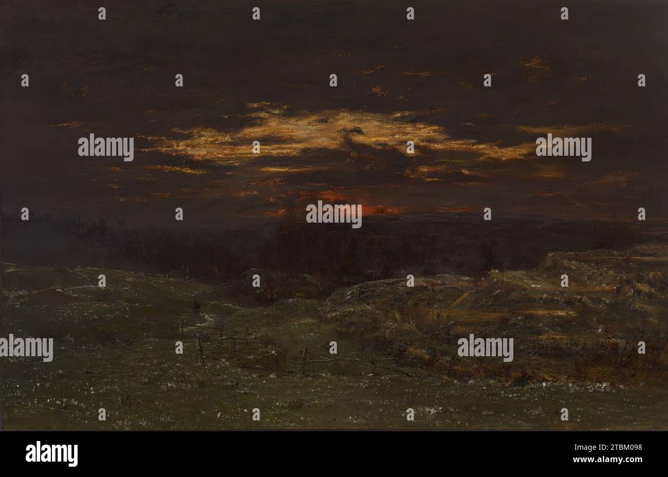 Raureif, 1845. Im Winter 1844/45 teilte sich ThéOodore Rousseau mit dem ...