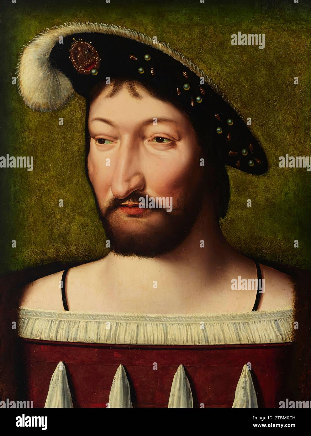 Porträt von Franz I., König von Frankreich, um 1525-1530. Anfang des 16. Jahrhunderts erkannten ...