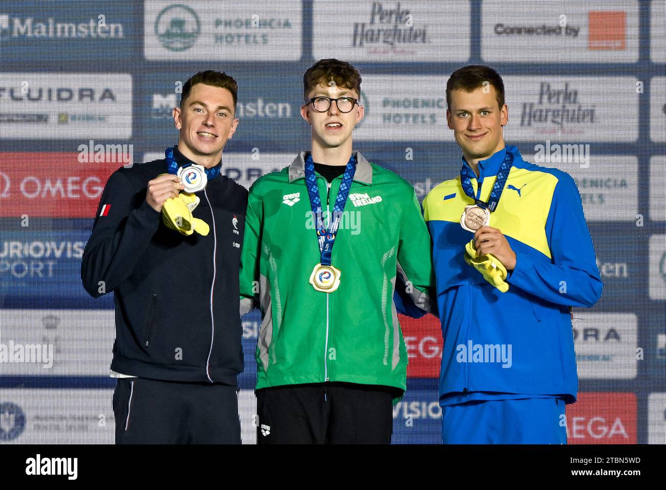 David Aubry aus Frankreich, Silber, Daniel Wiffen aus Irland, Gold ...