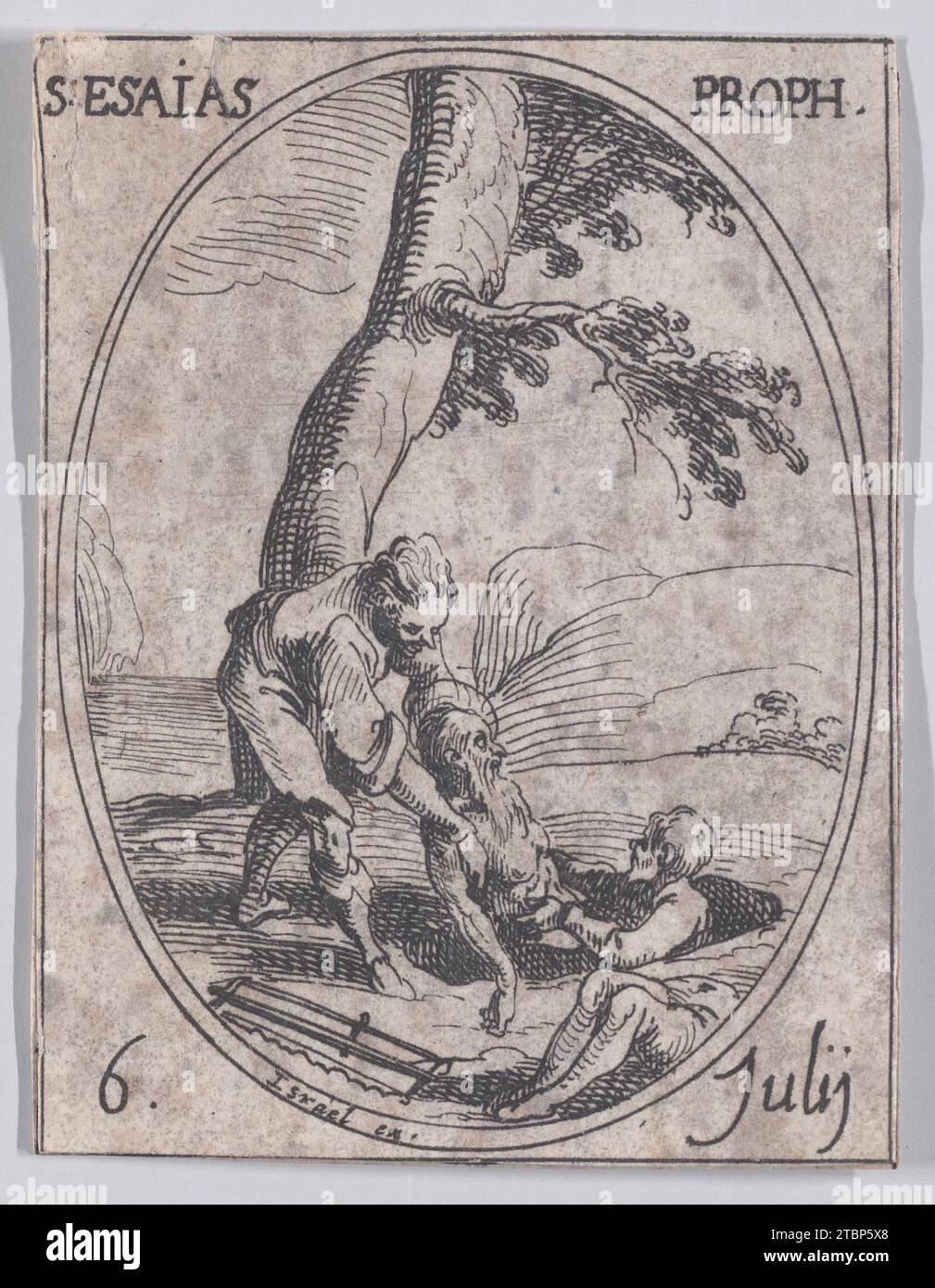 S. Esau, prophet (St. Jesaja, Prophet), 6. Juli, aus „Les Images de ...