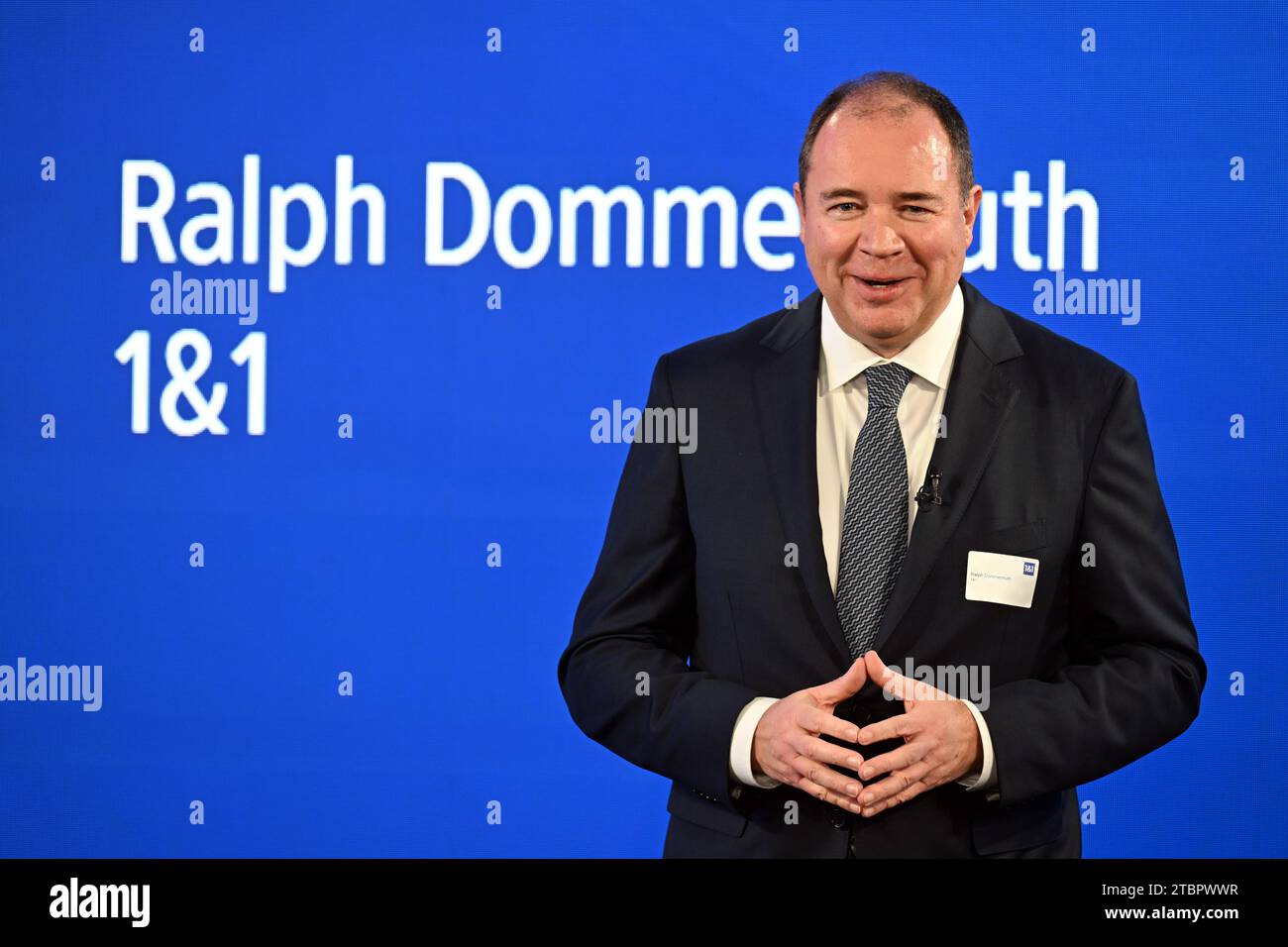 08. Dezember 2023, Rheinland-Pfalz, Montabaur: Ralph Dommermuth, CEO ...