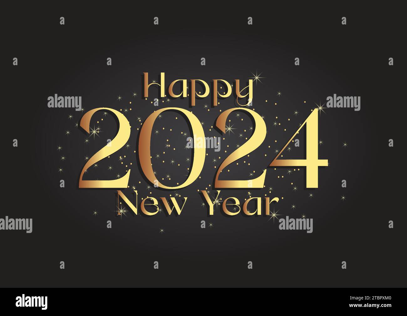 Frohes neues jahr 2024 hintergrundbild Stock-Vektorgrafiken kaufen - Alamy