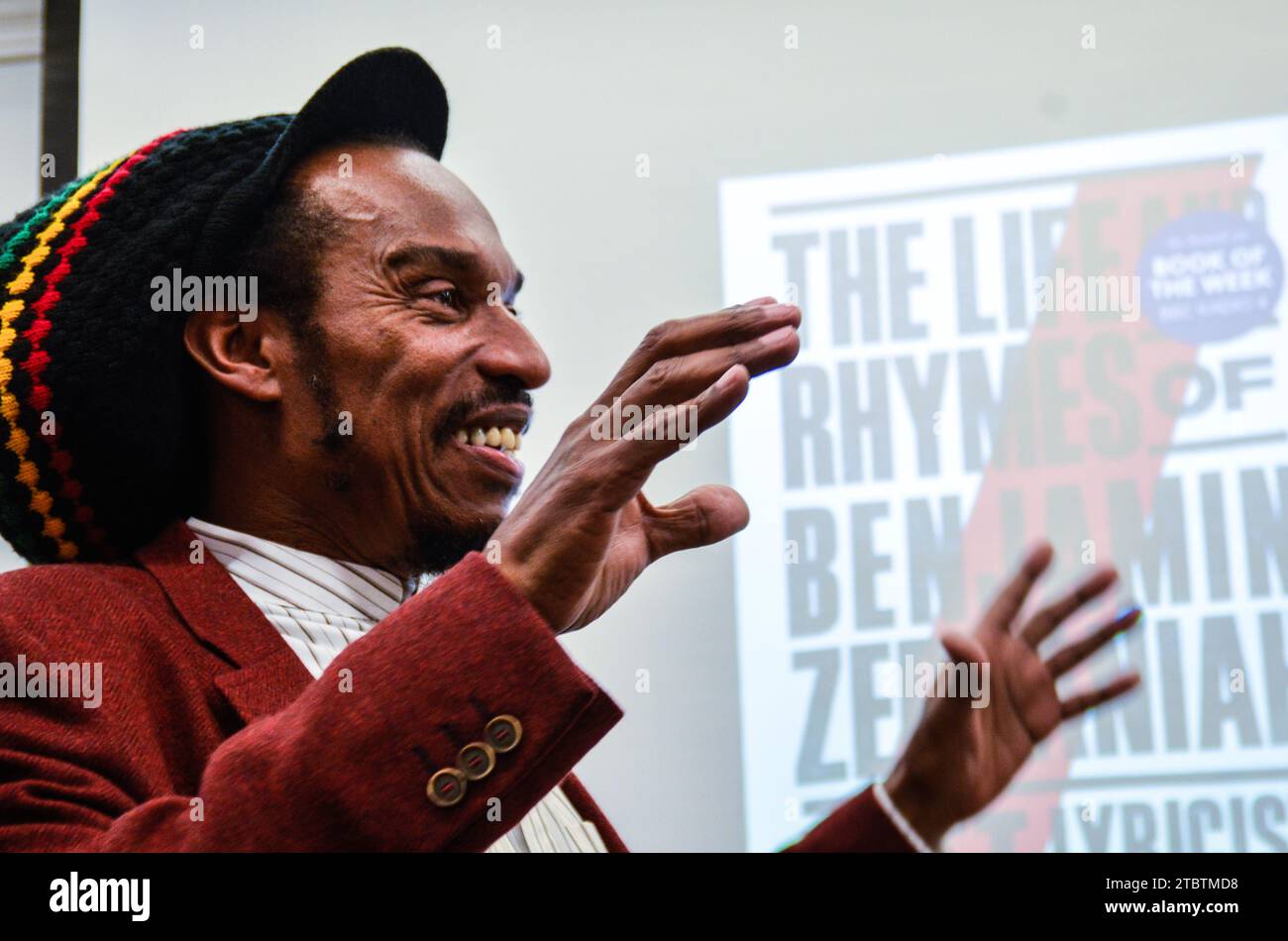 Benjamin Zephaniah, ein Dichter und Schriftsteller, dessen Arbeit oft ...