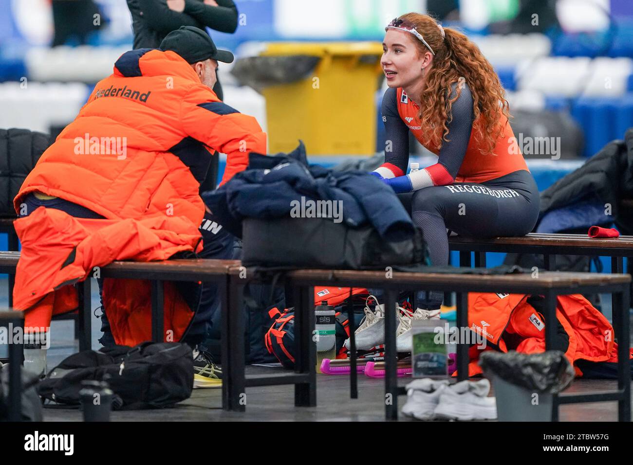 Michelle de Jong aus den Niederlanden trat am 8. Dezember 2023 in ...