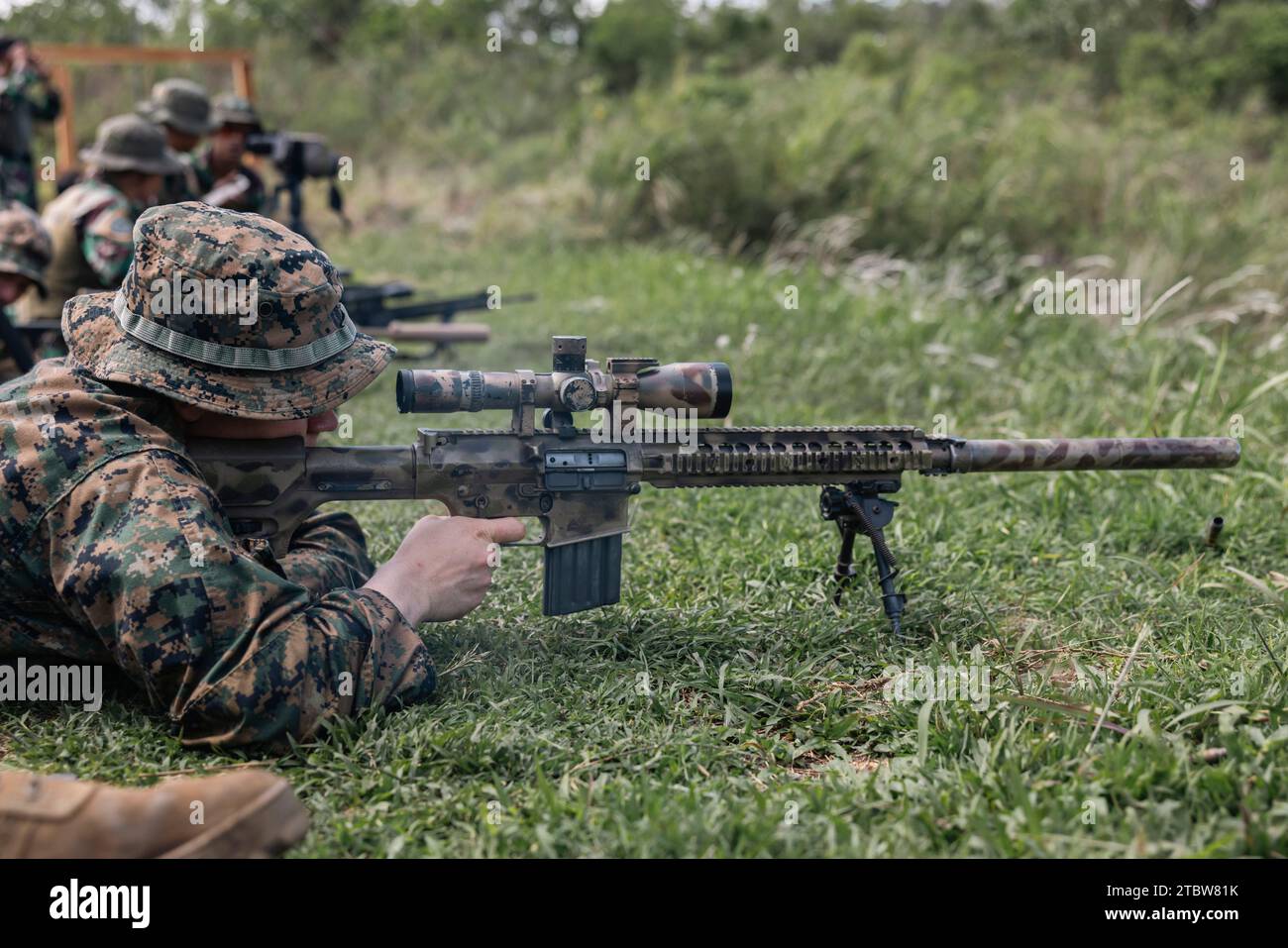 U.S. Navy Hospitalman 3rd Class Chase Bassett, ein Korpsmann mit 1 ...
