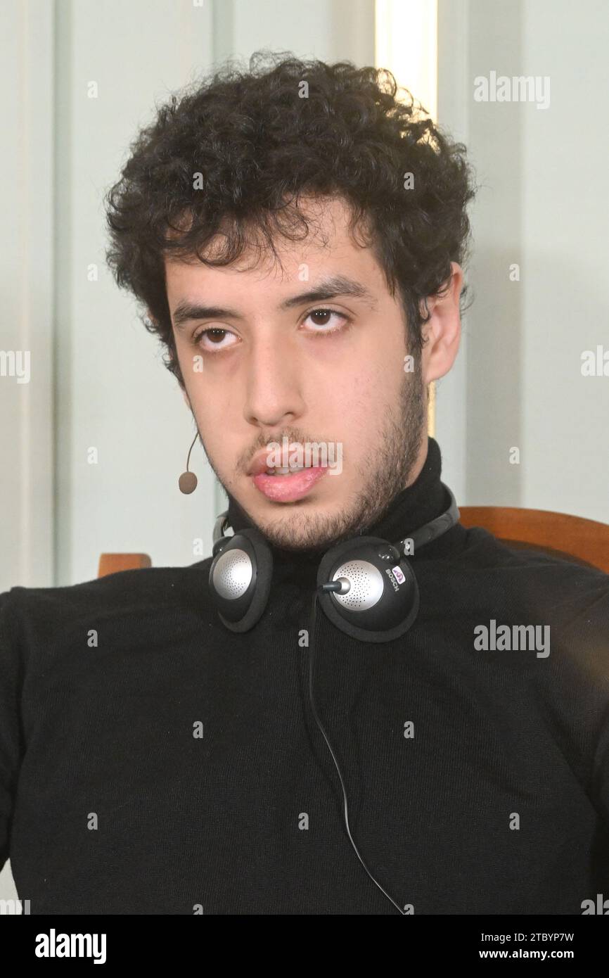 Oslo, Norwegen. Dezember 2023. Ali Rahmani, Sohn des diesjährigen ...