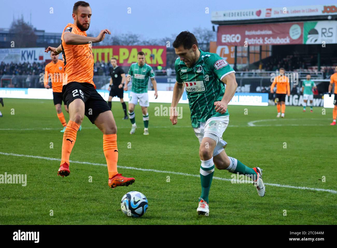 Lübeck, Deutschland 09. Dezember 2023: 3 . Liga - 2023/2024 - VfB ...