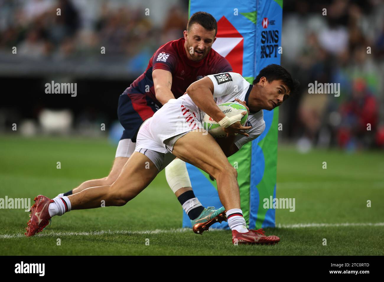 KAPSTADT, SÜDAFRIKA - 09. DEZEMBER 2023: Lucas Lacamp aus den USA ...