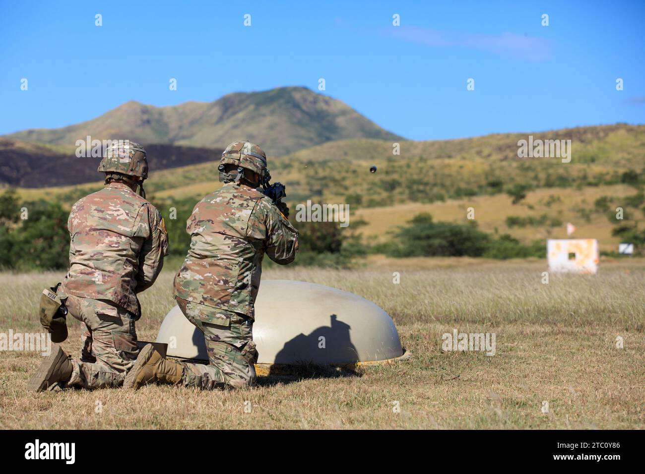 Soldaten der Nationalgarde der Puerto Rico Army, die dem 190. Ingenieur ...