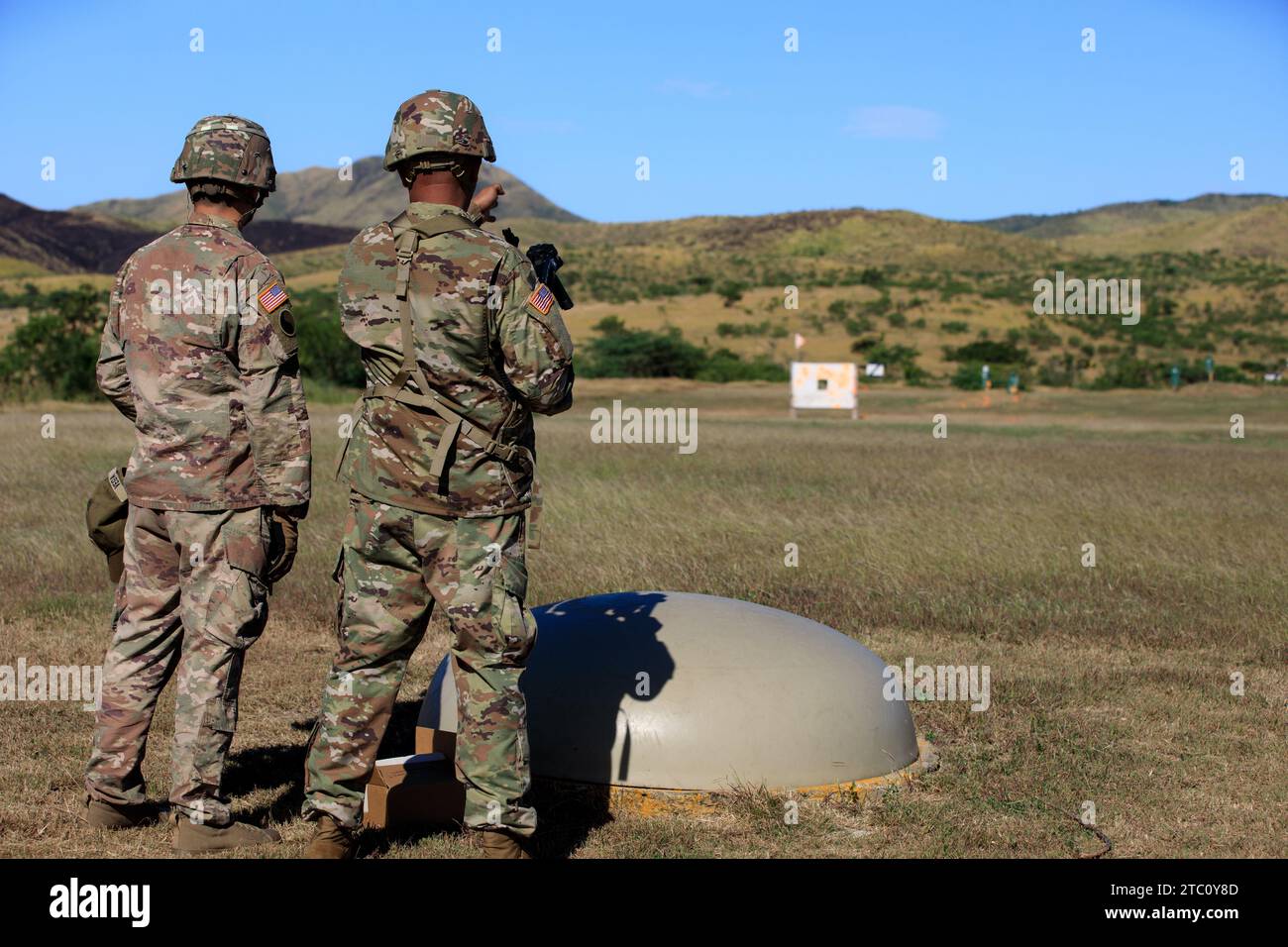 Die Soldaten der Nationalgarde der Puerto Rico Army, die dem 190 ...