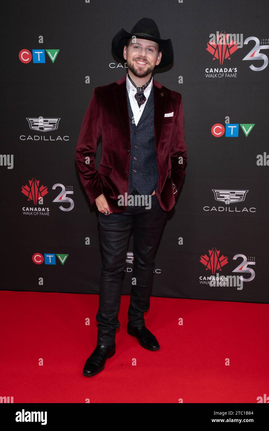 Toronto, Kanada. Dezember 2023. Brett Kissel besucht Kanadas Walk of ...