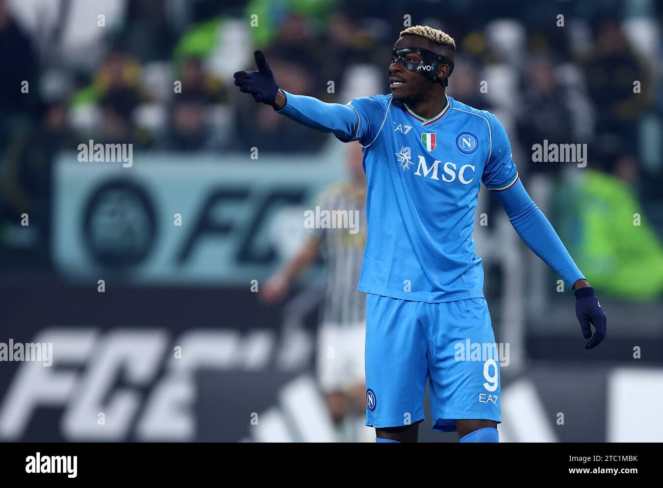 Victor Osimhen vom SSC Napoli Gesten beim Spiel der Serie A zwischen ...