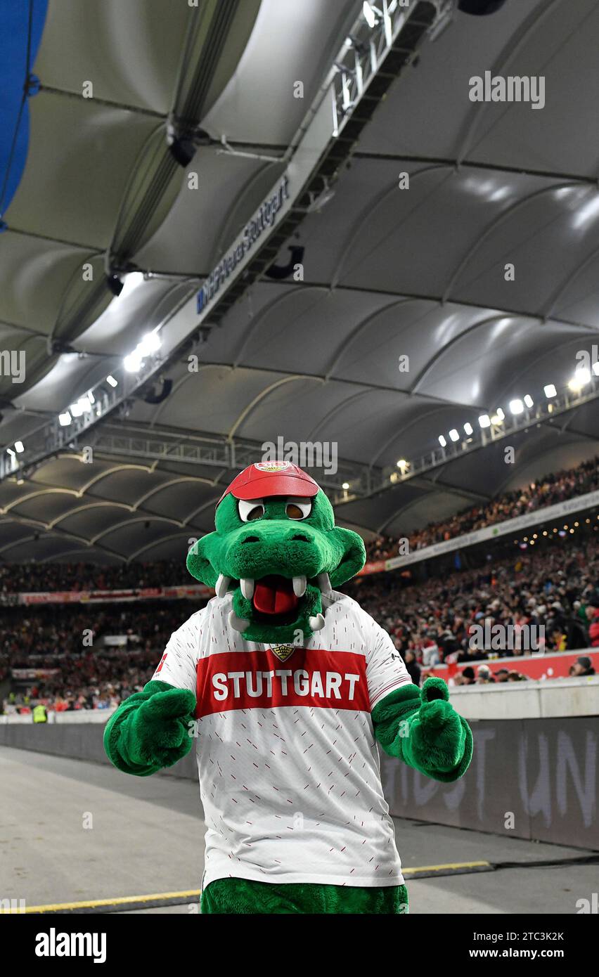 Stuttgart, Deutschland. Dezember 2023. Maskottchen Fritzle VfB ...