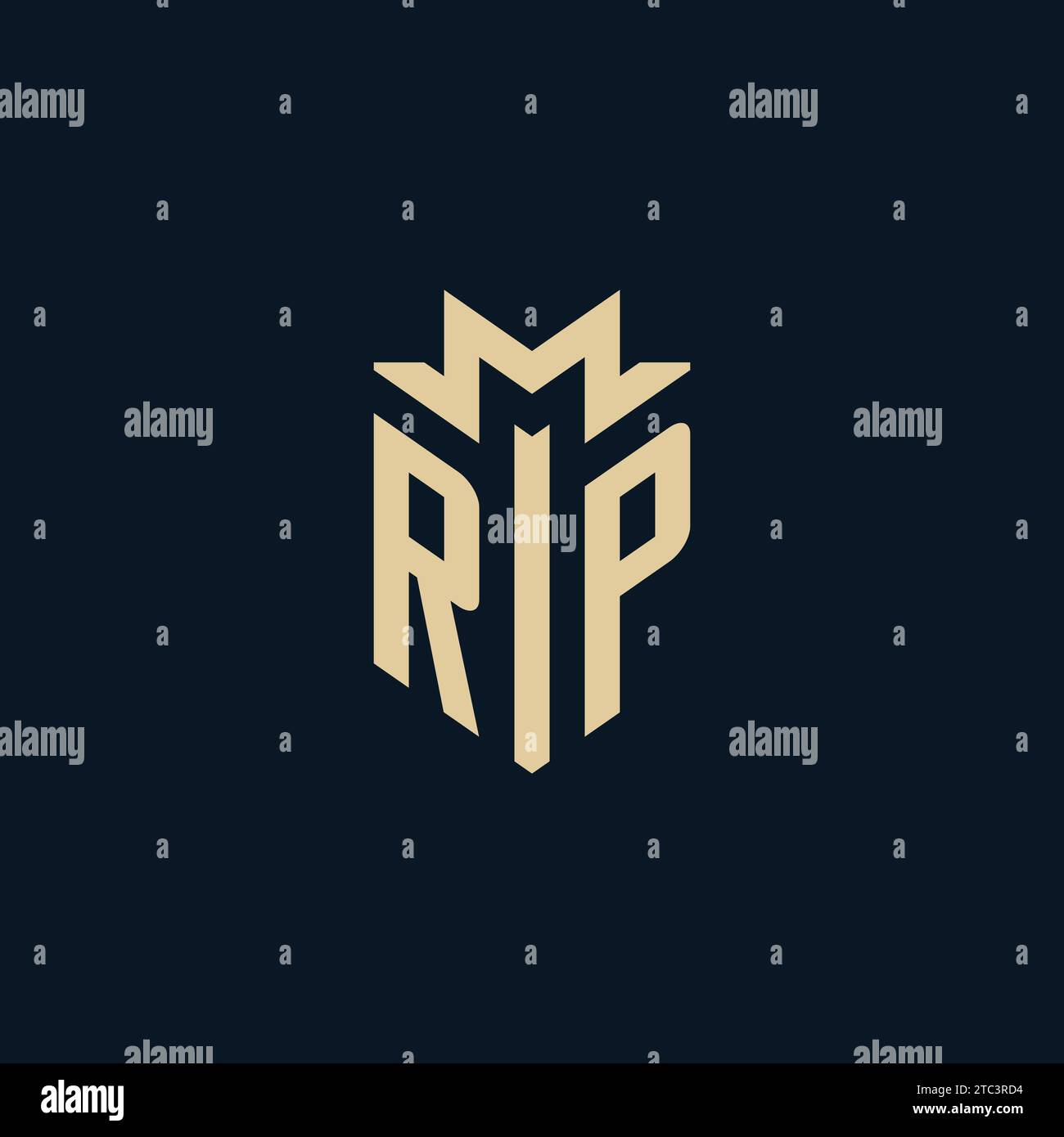 Rip logo design Stock-Vektorgrafiken kaufen - Alamy