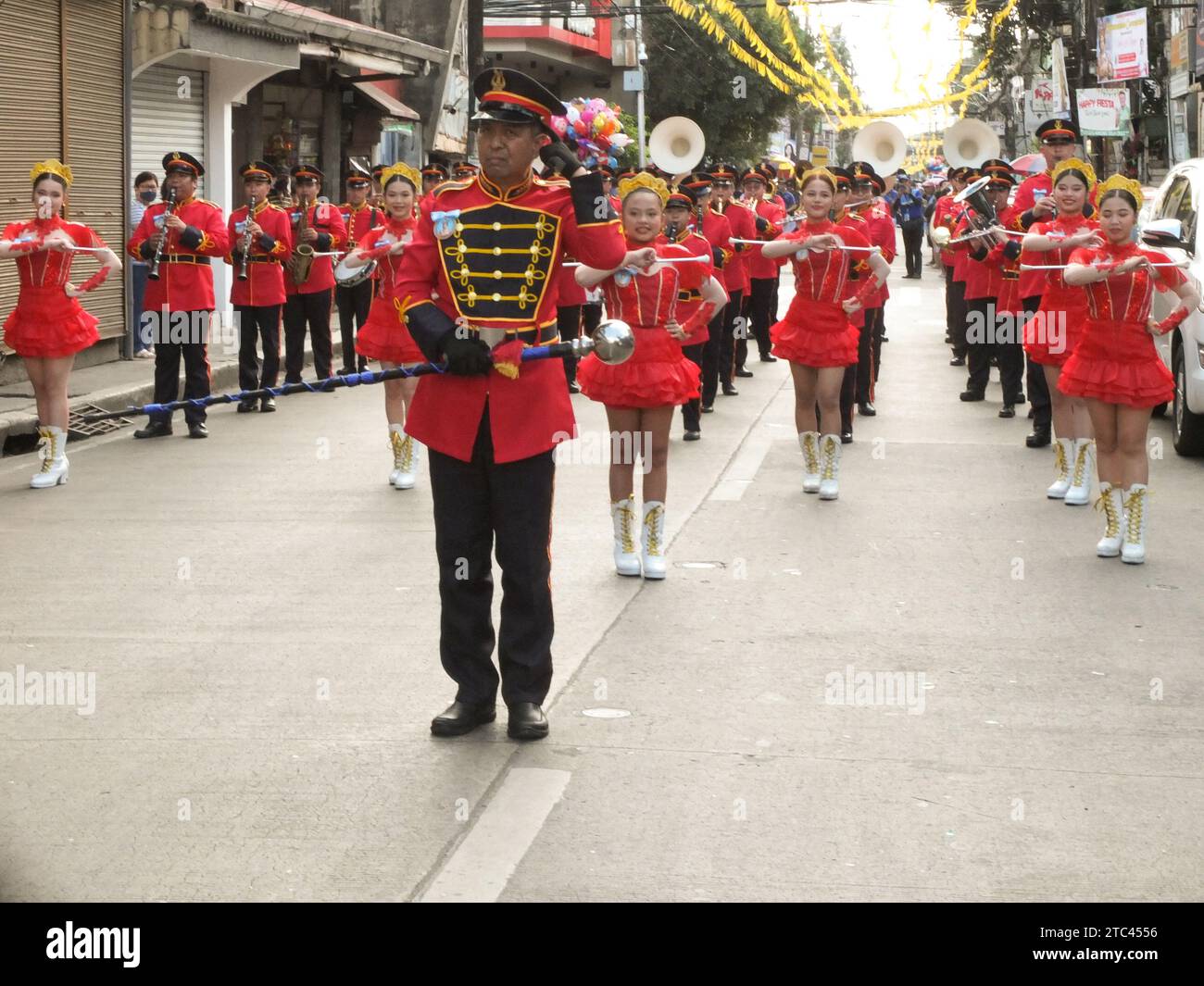 Malabon City, Philippinen. Dezember 2023. Die Malabon Community Band ...