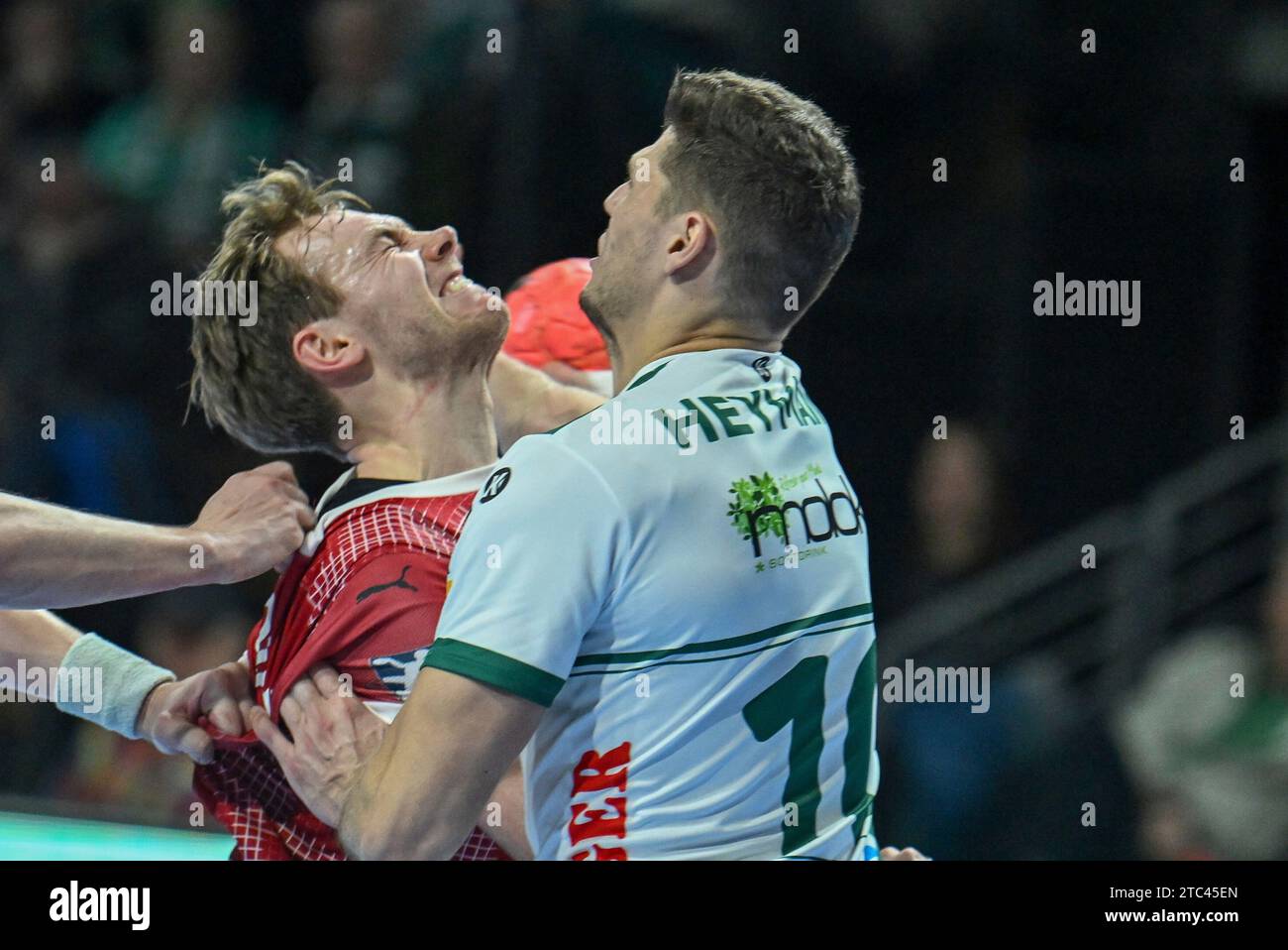 Berlin, Deutschland 10. Dezember 2023: 1. HBL - 2023/2024 - Füchse Berlin vs. Frisch auf ...