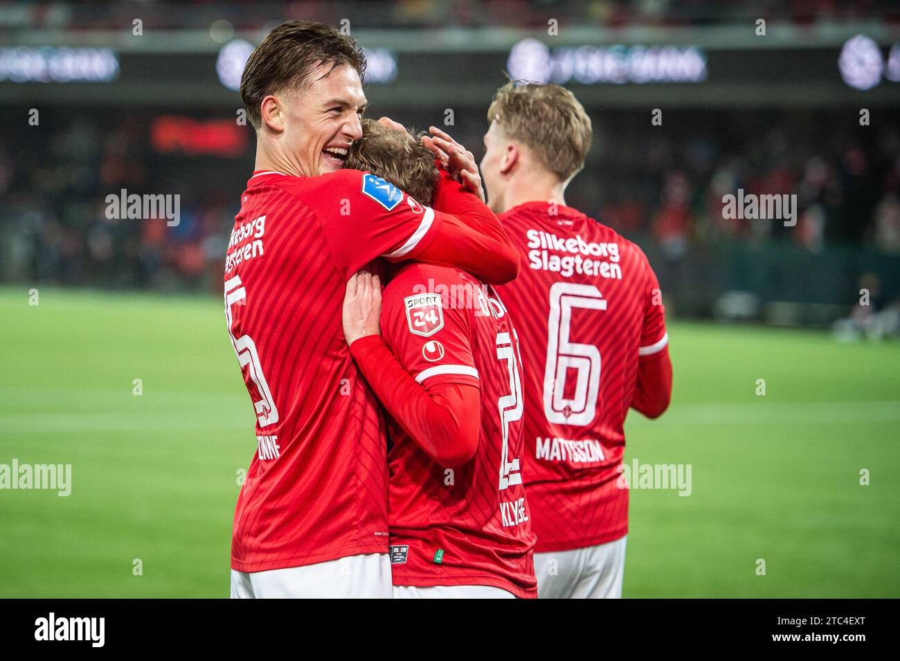 Silkeborg, Dänemark. Dezember 2023. Anders Klynge (21) von Silkeborg IF ...