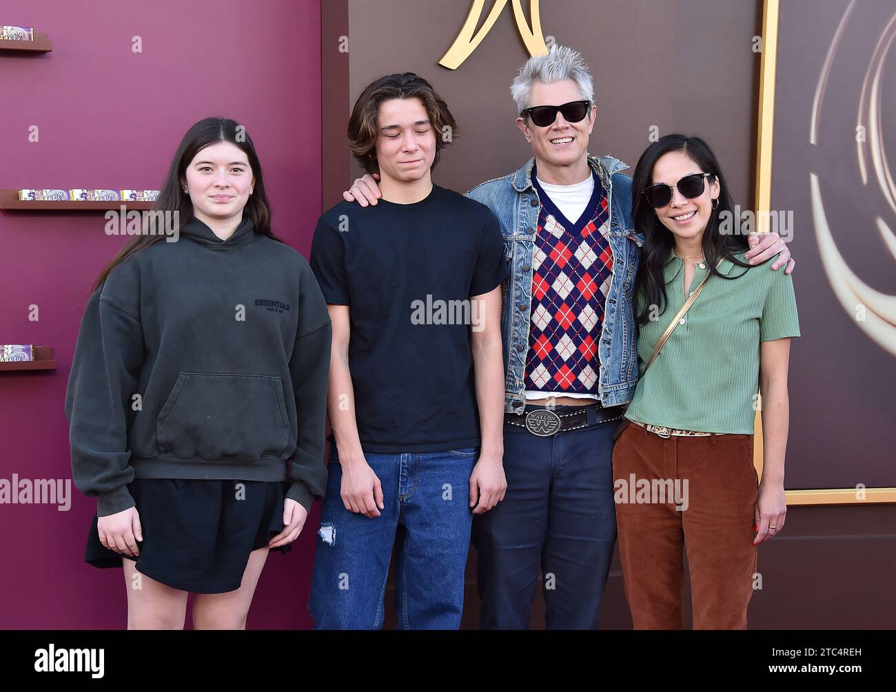 Westwood, USA. Dezember 2023. Arlo Clapp, Rocko Akira Clapp, Johnny ...