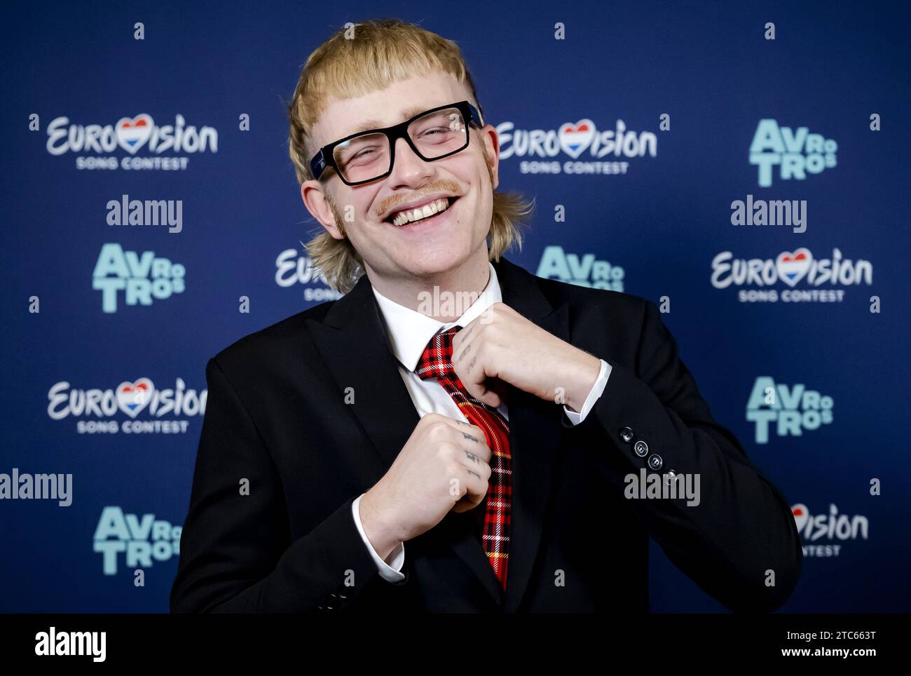 HILVERSUM - Joost Klein bei der Präsentation des niederländischen ...