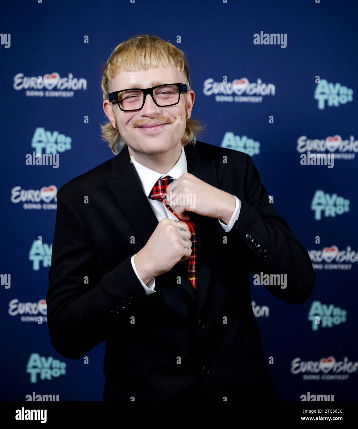 HILVERSUM - Joost Klein bei der Präsentation des niederländischen Beitrags zum Eurovision Song ...