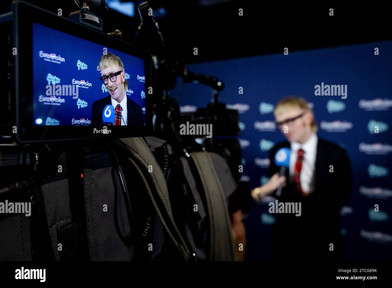 HILVERSUM - Joost Klein bei der Präsentation des niederländischen ...
