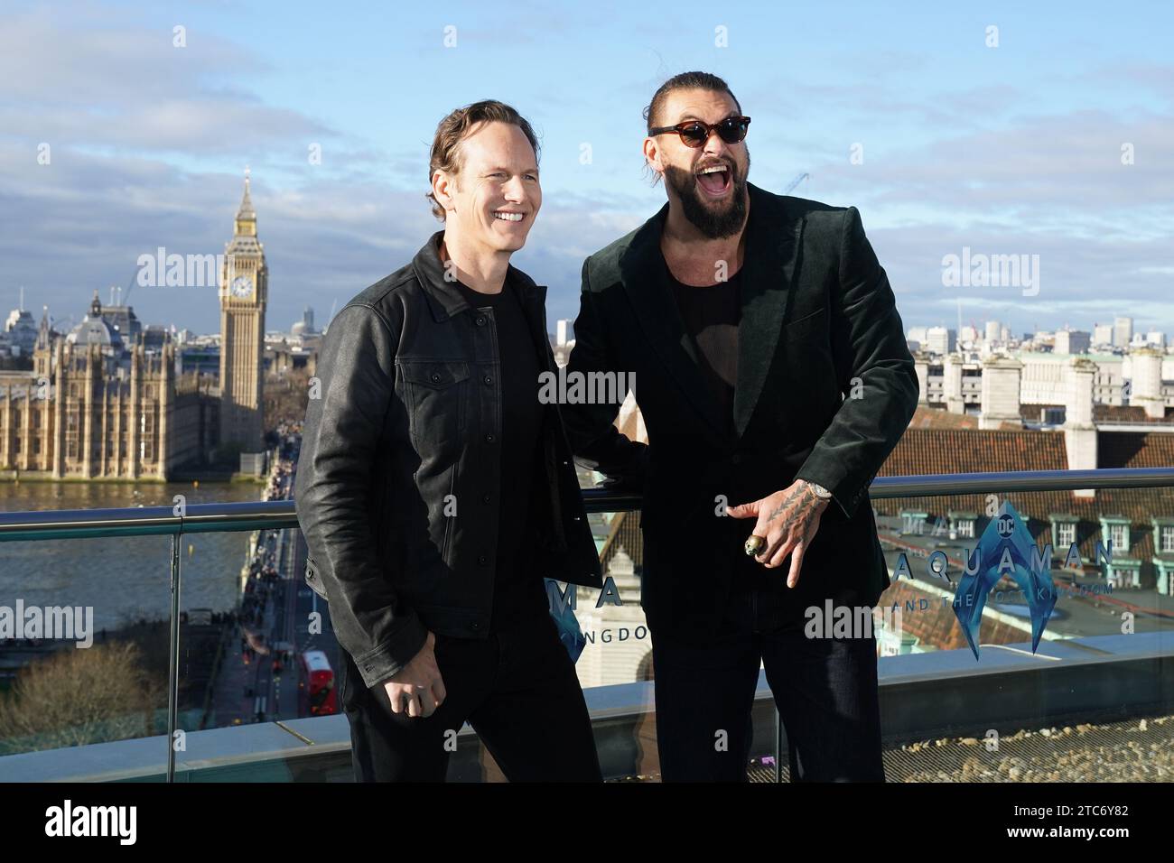 Patrick Wilson (links) und Jason Momoa während eines Fotorufs für ...