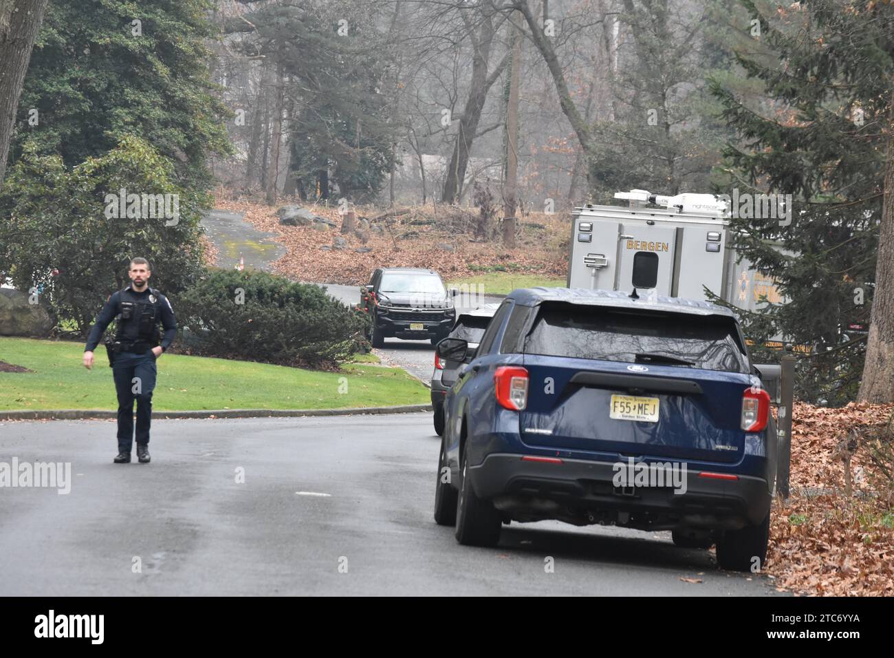Die Polizei von Bergen und das Franklin Lakes Police Department ...
