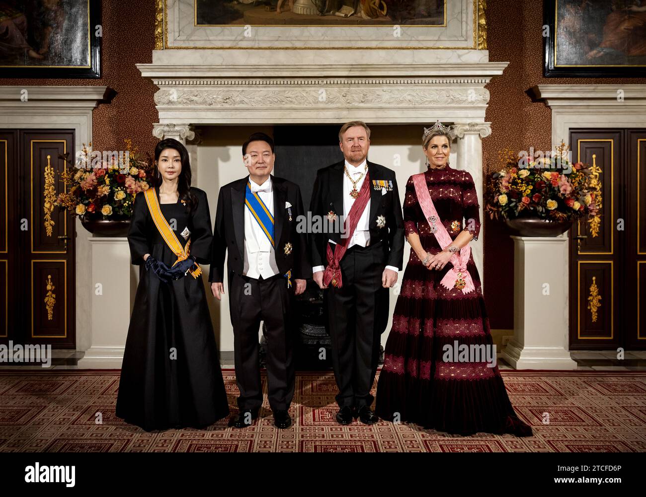 DEN HAAG - 12.12.2023, First Lady Kim Keon Hee, Präsident Yoon Suk Yeol ...