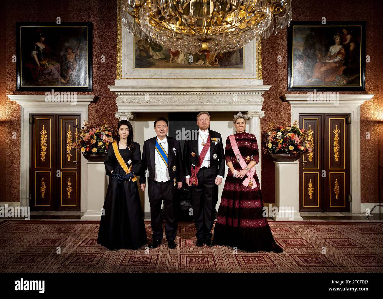 DEN HAAG - 12.12.2023, First Lady Kim Keon Hee, Präsident Yoon Suk Yeol ...