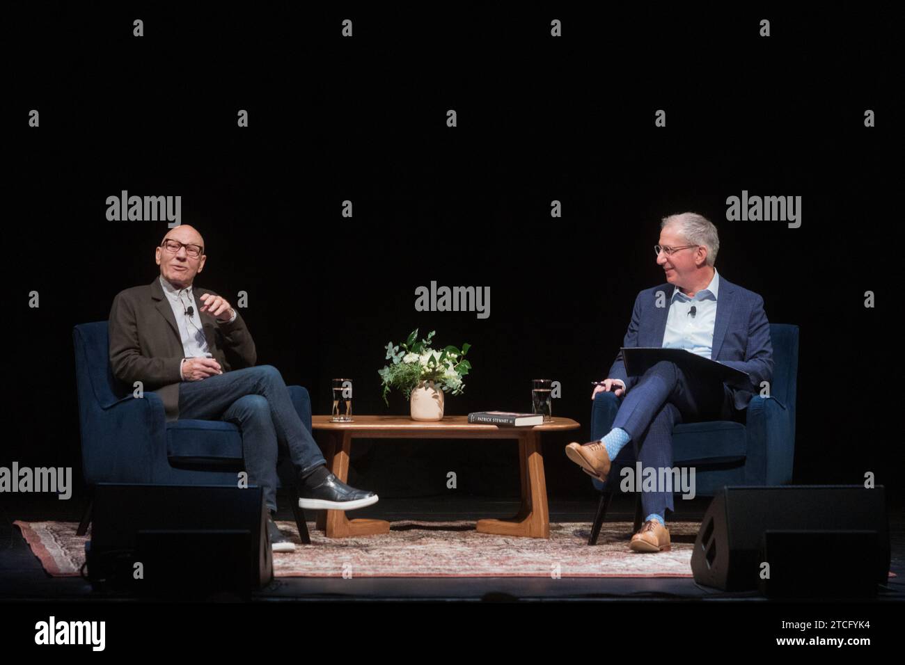 San Diego, USA. Dezember 2023. Sir Patrick Stewart spricht am 7 ...