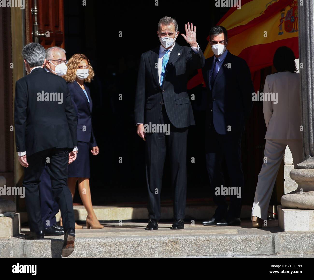 Madrid, 23.02.2021. Institutioneller Akt anlässlich des 40. Jahrestages ...