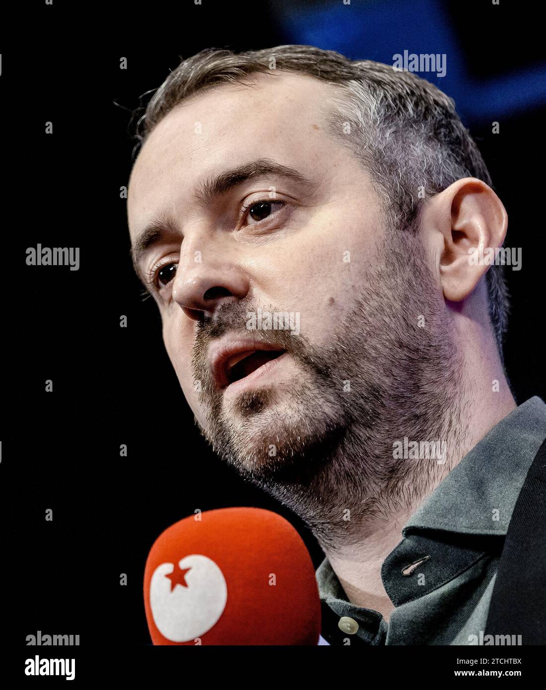 DER HAAG-SP-Parteichef Jimmy Dijk während der Bekanntgabe seines neuen ...