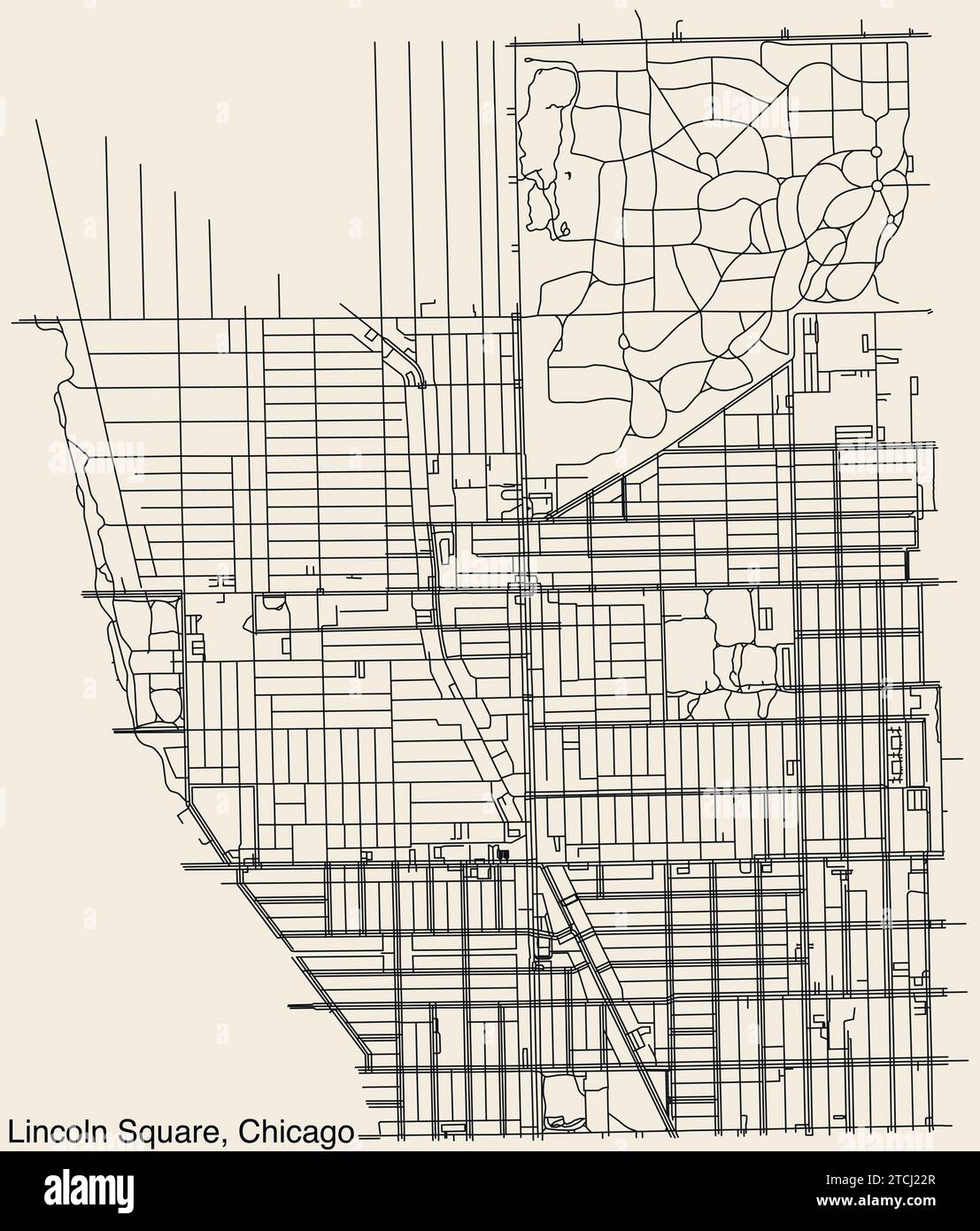 Lincoln stadtplan Stock-Vektorgrafiken kaufen - Alamy