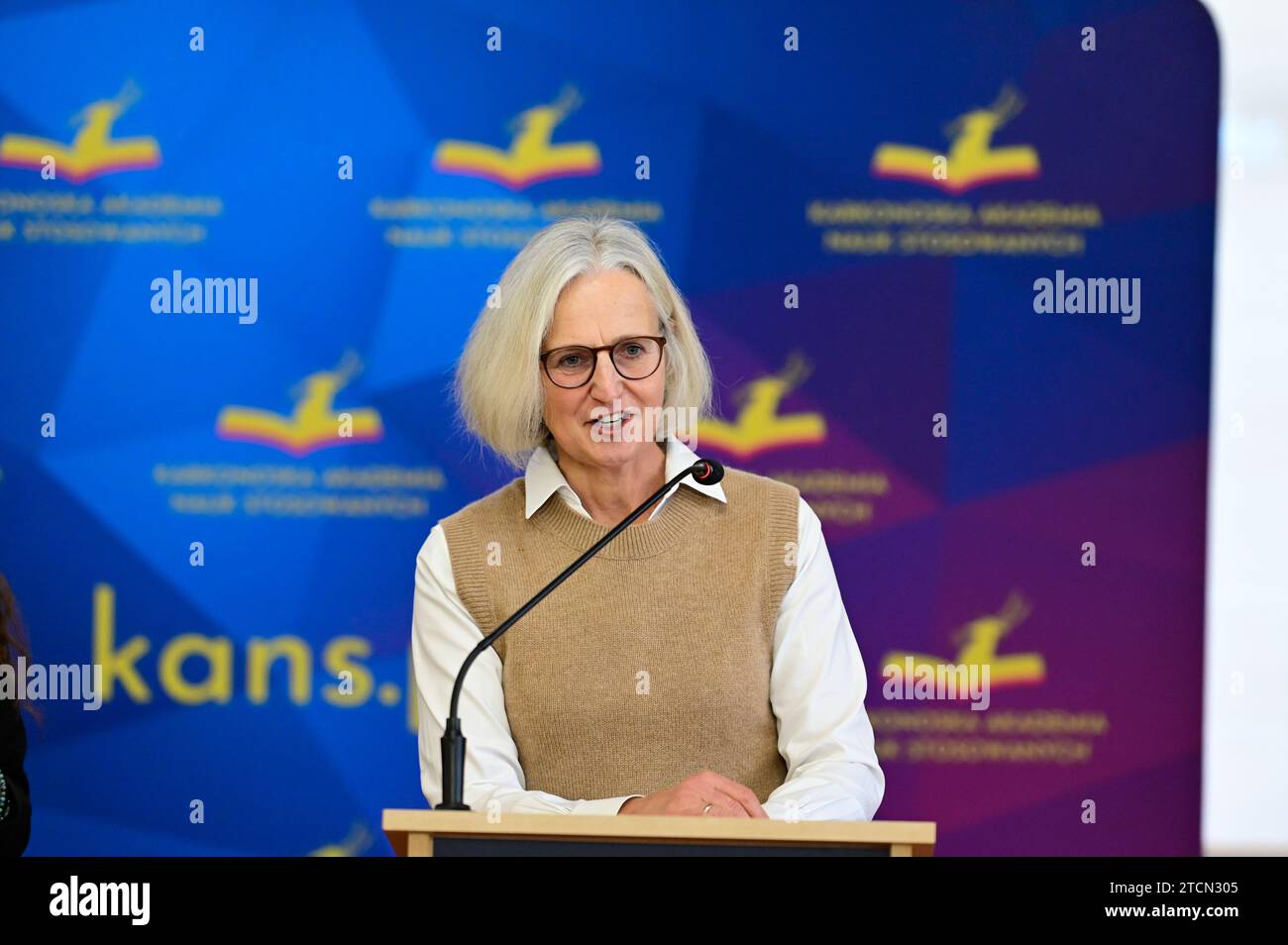 Christiane Hoffmann bei der Verleihung des Riesengebirgspreises für ...