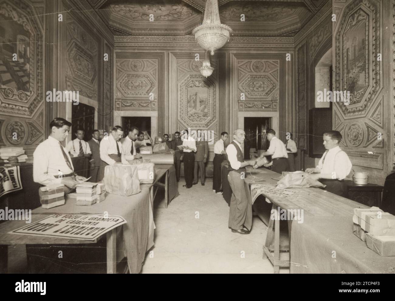 Barcelona, 07.01.1931. Propaganda zugunsten des Status ...