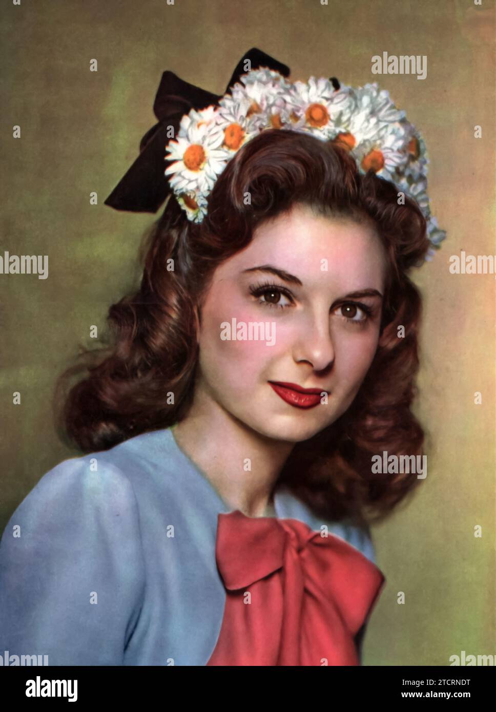 Porträt der Schauspielerin Joan Lorring (* 17. April 1926 – Bestehen ...