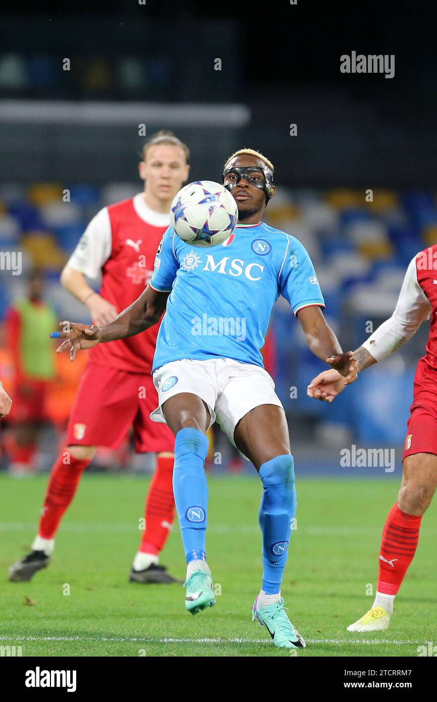 Victor Osimhen vom SSC Napoli im Spiel der UEFA Champions League ...