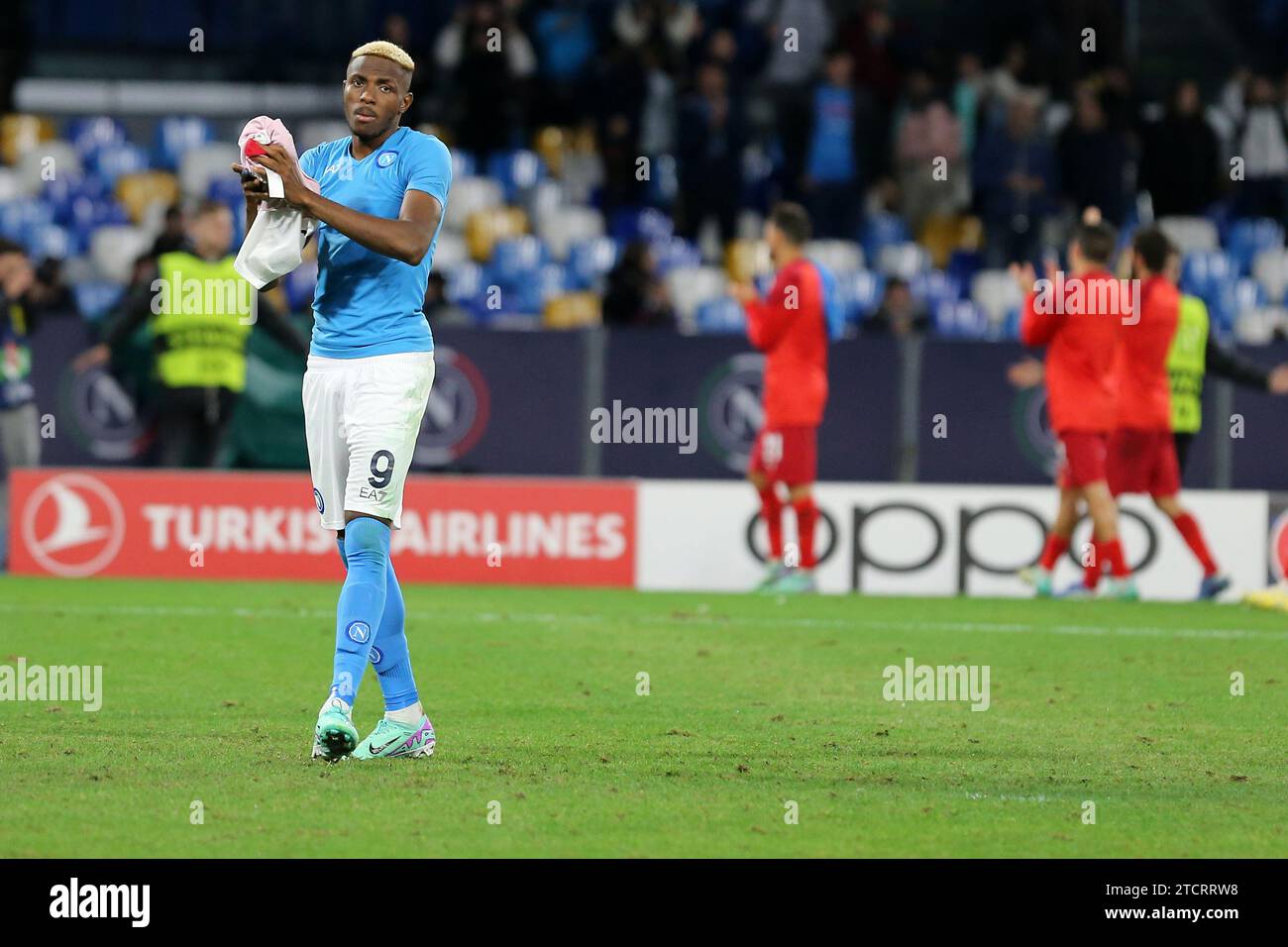 Victor Osimhen vom SSC Napoli feiert am 12. Dezember 2023 im Stadio ...
