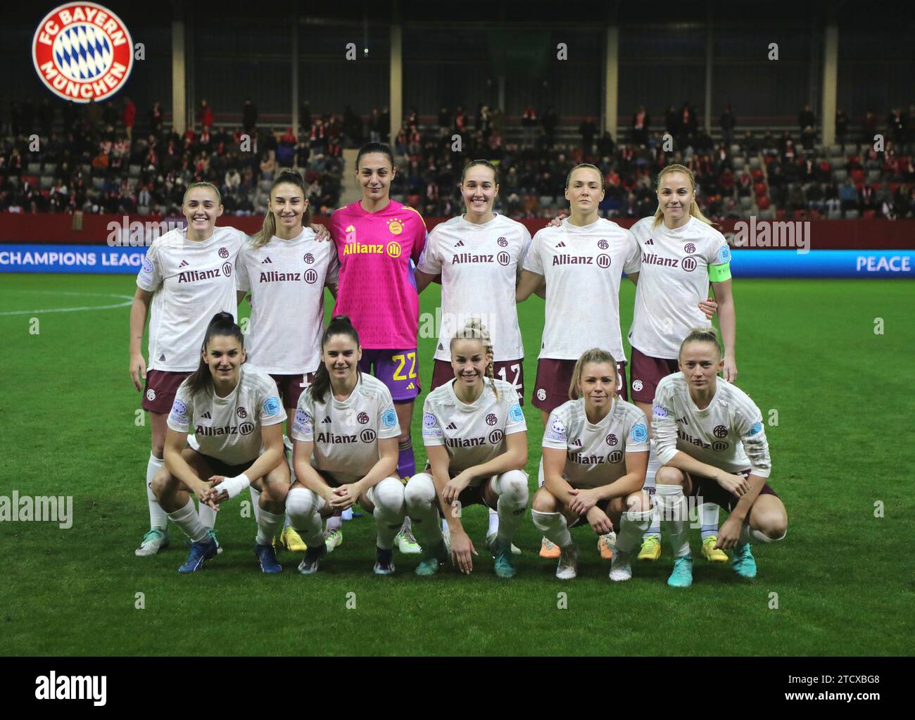 München, Deutschland 14. Dezember 2023: Fußball, Frauen, Champions ...
