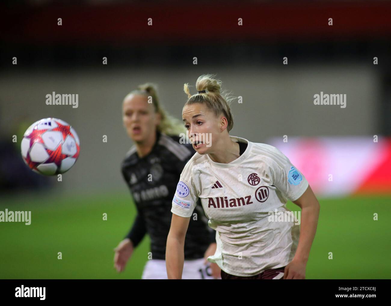 München, Deutschland 14. Dezember 2023: Fußball, Frauen, Champions ...