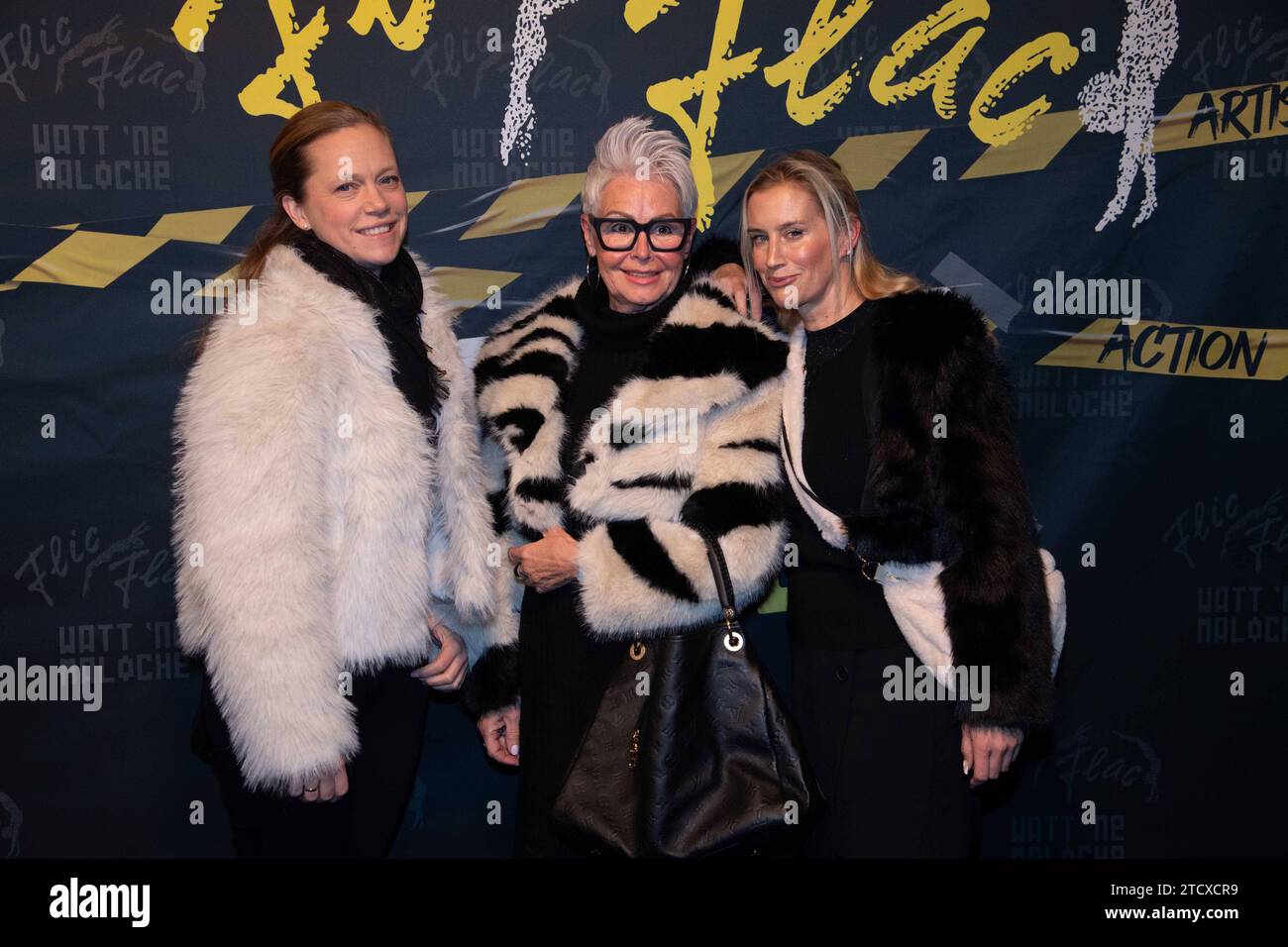 V.l. Sarah KLEIN, Rita FRIEDRICH, Tanja KELLY Roter Teppich, Rote ...