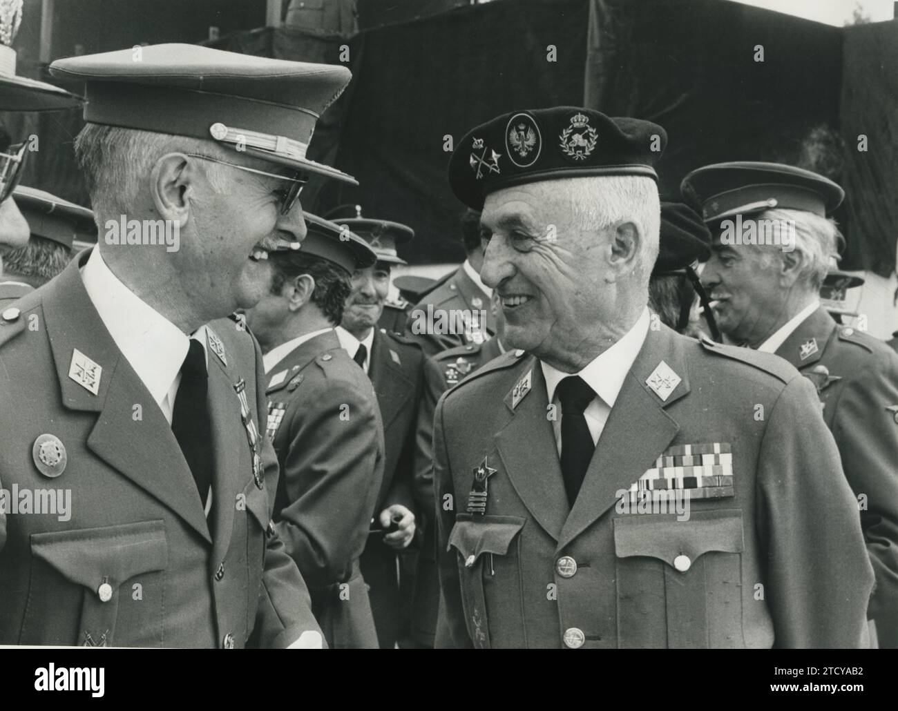 02/23/1982. Der Generalmajor der Brunete Panzerdivision, Herr Víctor ...