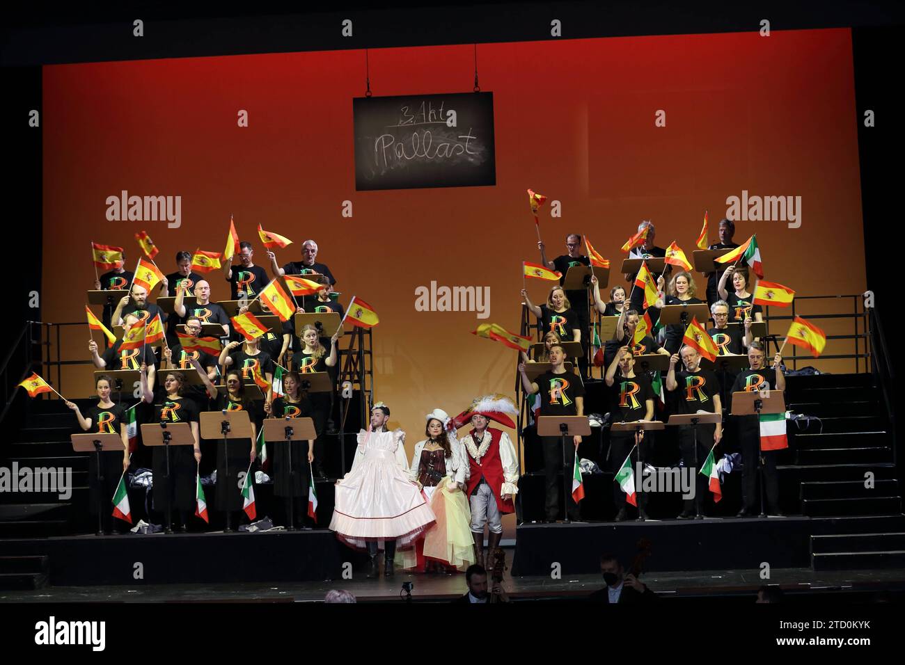 Johannes Dunz als Fragoletto, Nadja Mchantaf als Fiorella und Alexander ...