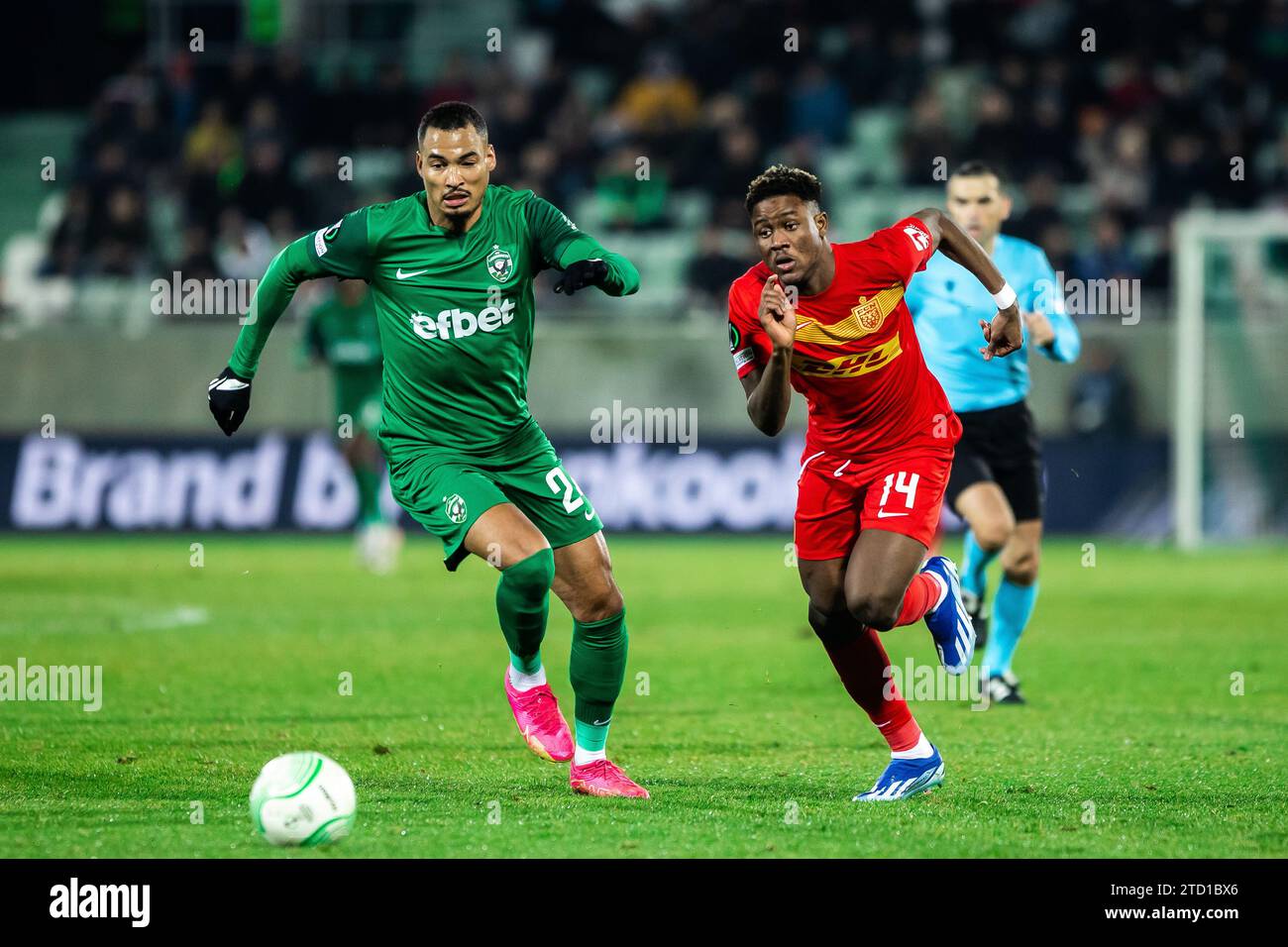 Razgrad, Bulgarien. Dezember 2023. Ibrahim Osman (14) vom FC ...